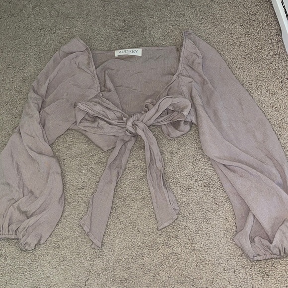 Audrey 3+1 | Tops | Beige Summer Wrap Top | Poshmark